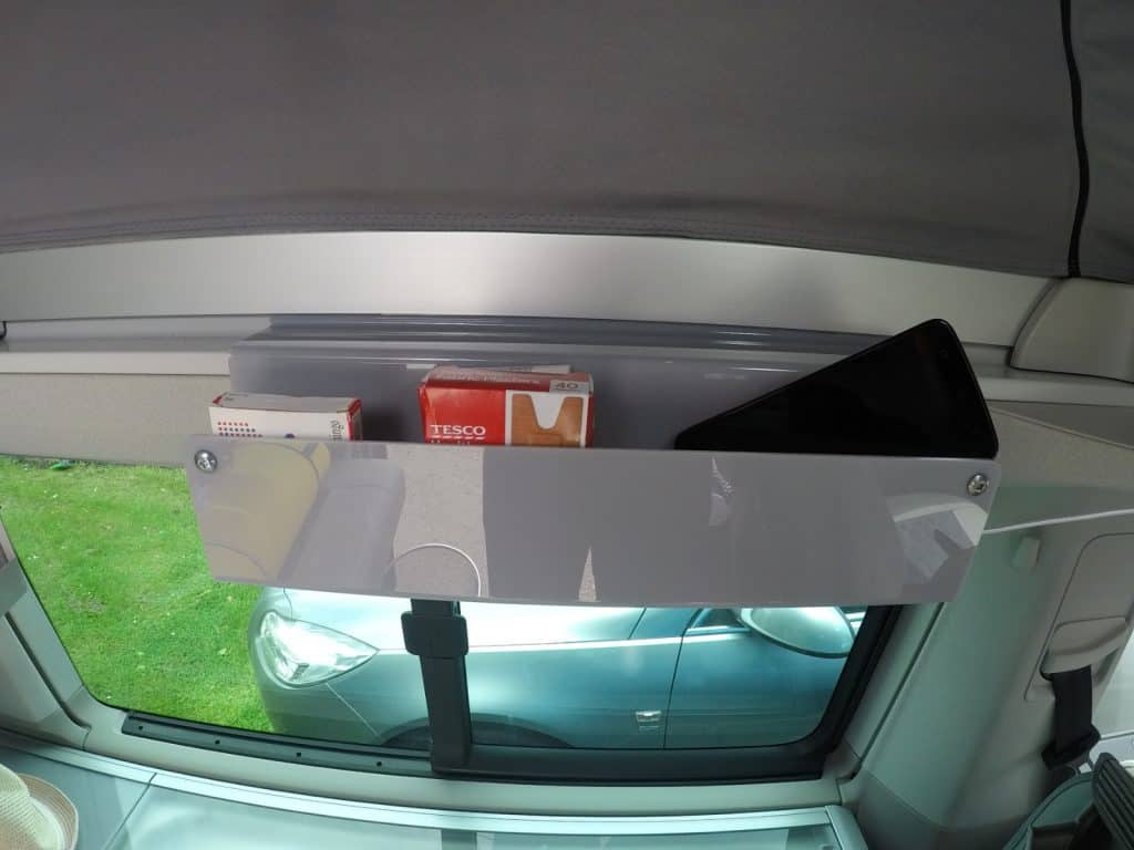 VW California T5/T6/T6.1 Perspex Kitchen Shelf in Light Grey ...