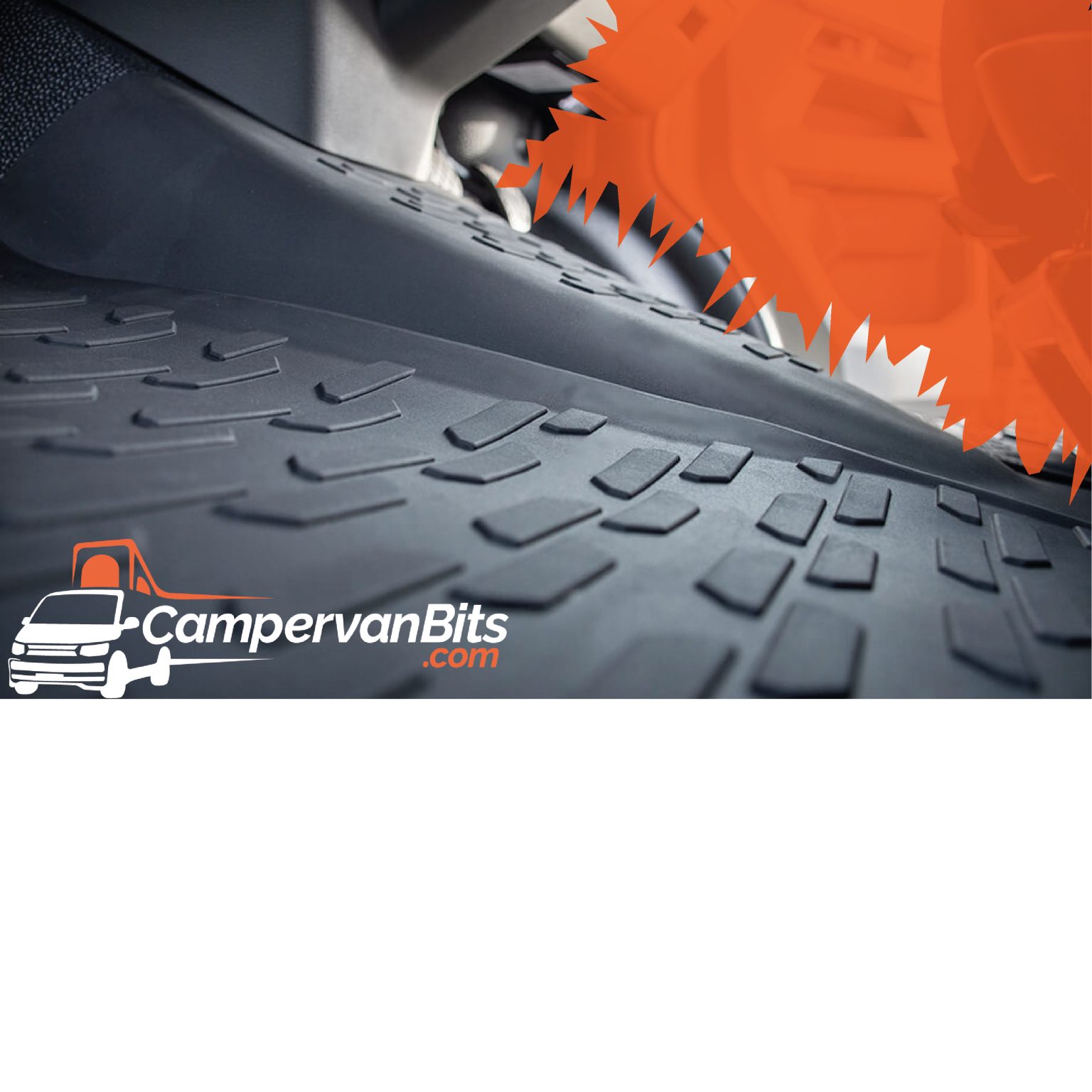 Genuine Volkswagen T6.1 Three Piece Front Rubber Floor Mats