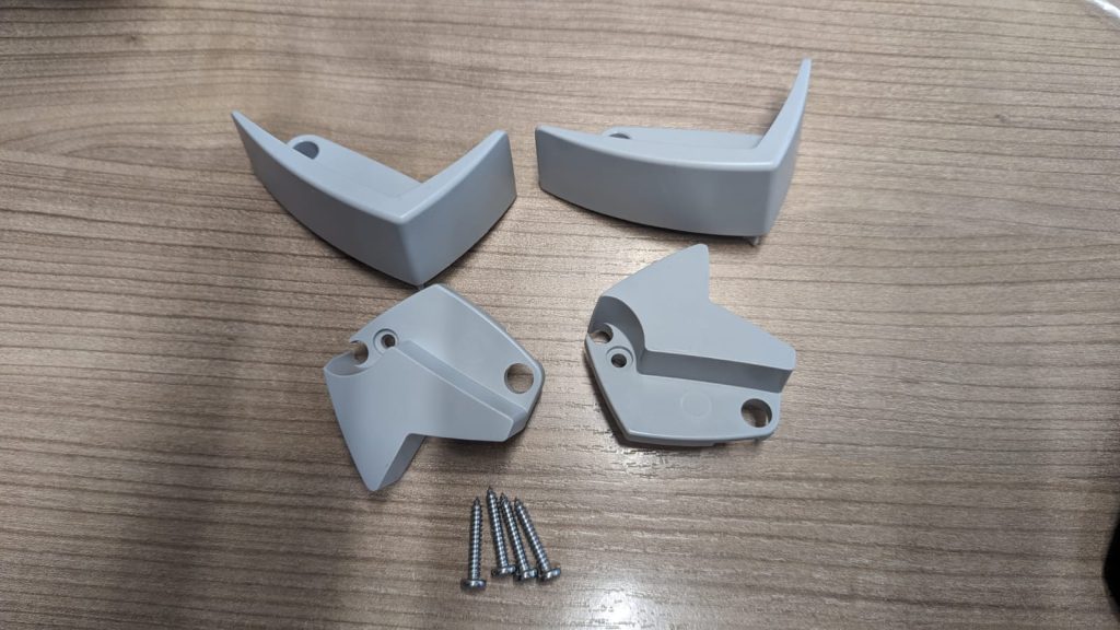 VW California Wind Out Awning Part - 13. RH & LH Lead Rail End Plates ...