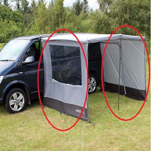 Outdoor Revolution Cayman Sun Canopy Side Panels including Support Bars ...