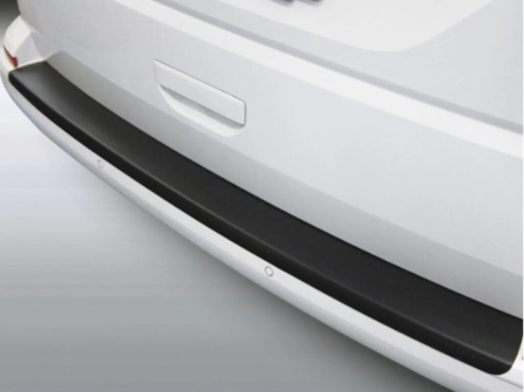 VW Transporter T6 T6.1 Tailgate Rear Bumper Protector, Gloss Black ...